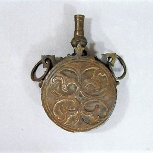 North African Black Powder Flask - Sudan 19th Century - Etsy