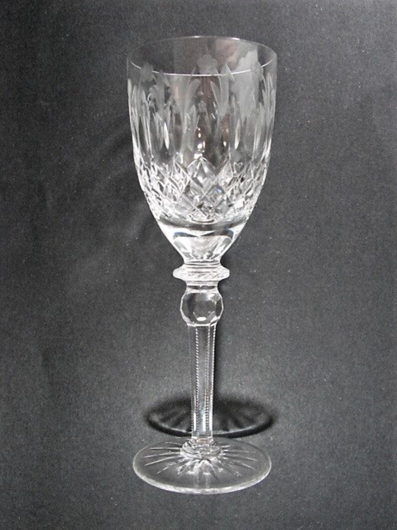 10 Rogaska Wine Glasses Queen Pattern Vintage Stemware 7 - Etsy