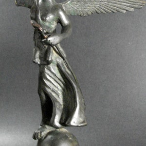 Greco Roman Winged Victory Bronze, Grand Tour, Bronze on Marble Base - Etsy