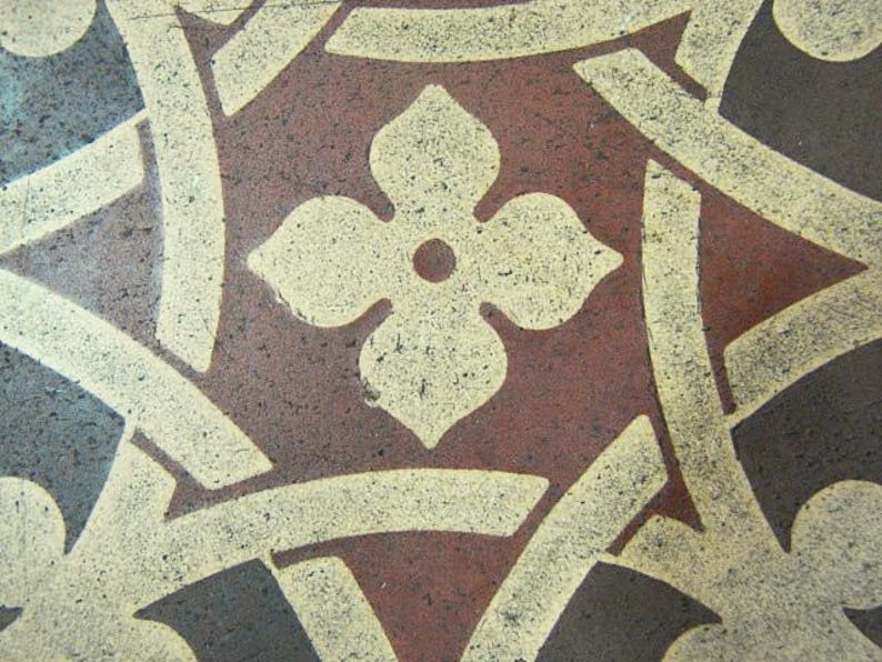 Minton & Co Tile, Architectural Floor or Wall, Neo-gothic Design, Muted ...