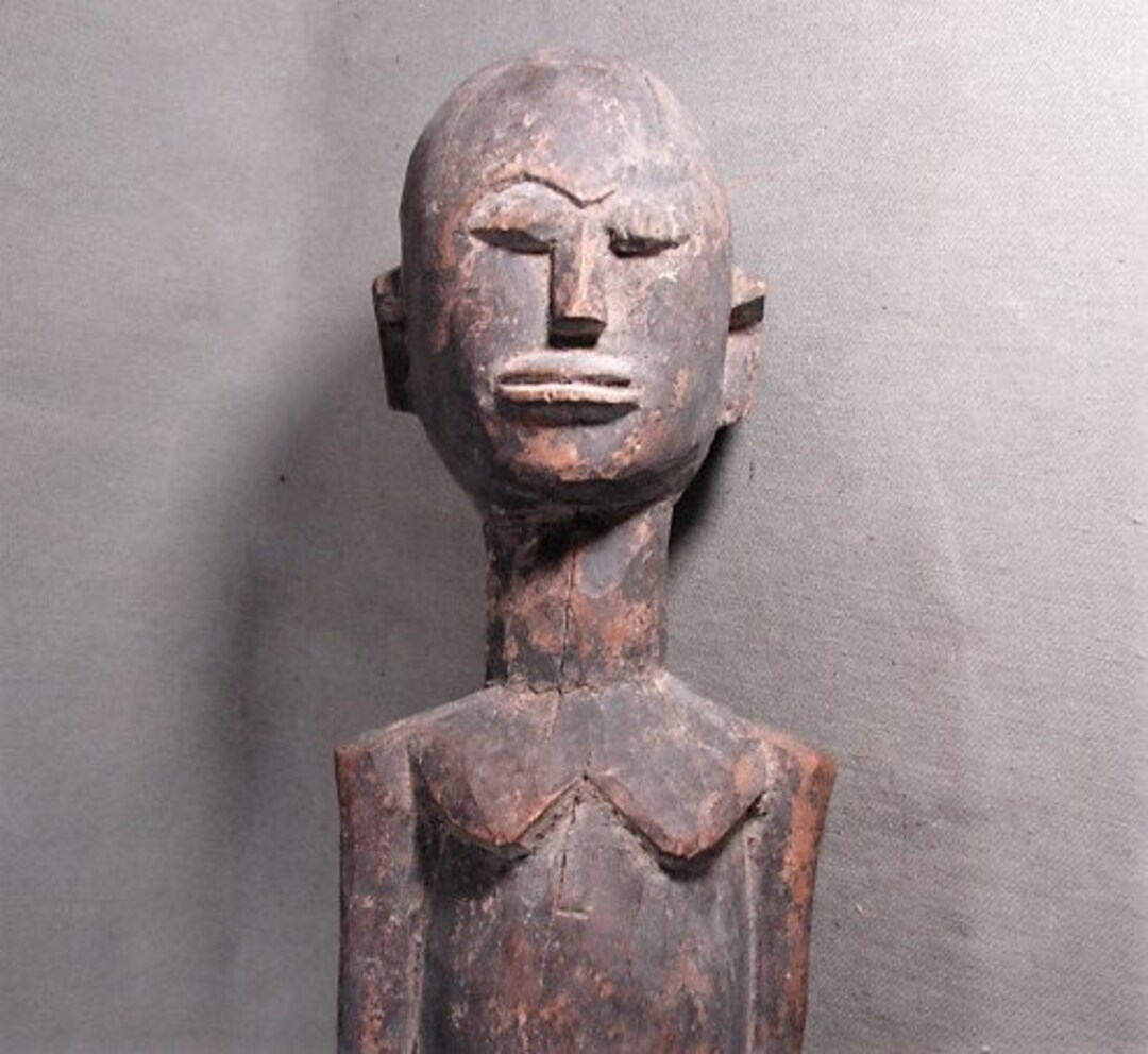 18" Standing African Lobi Female Figure, Vintage or Antique, Congo or ...
