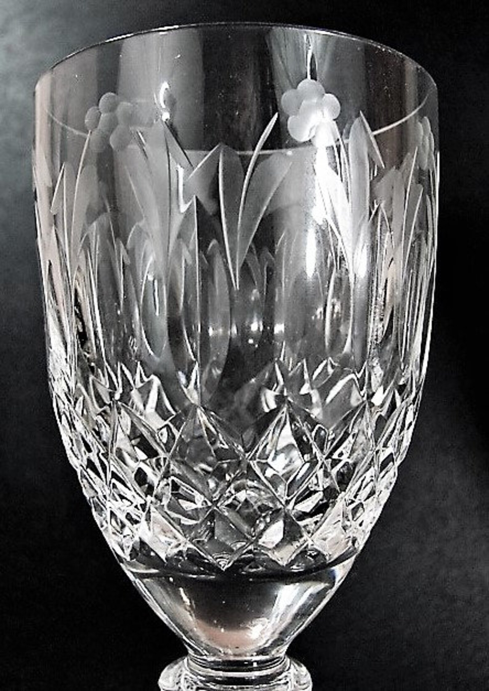10 Rogaska Wine Glasses Queen Pattern Vintage Stemware 7 - Etsy