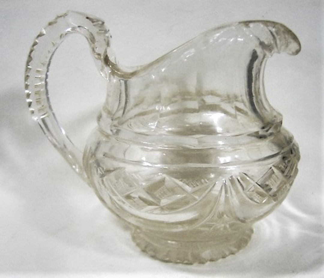 Georgian Cut Glass Cream Jug - British Isles - Ca 1820 - Etsy
