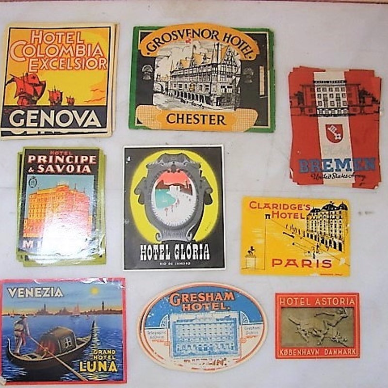 Luggage Label - Etsy