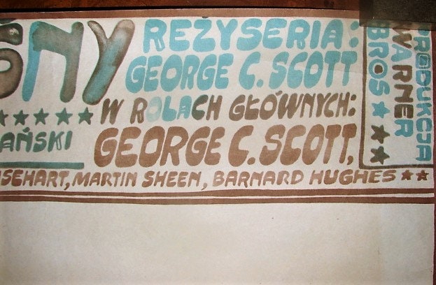 1974 RAGE Movie Poster George C Scott ORIGINAL Polish - Etsy