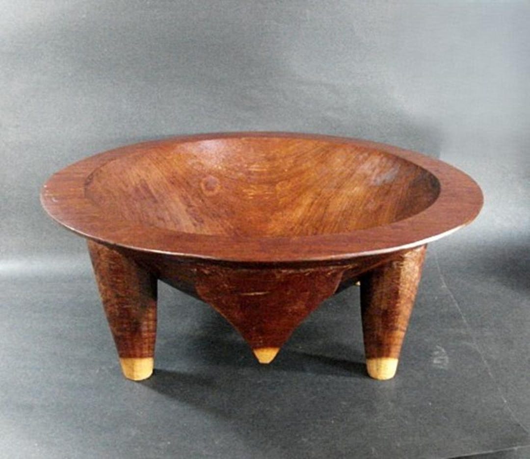 Vintage Fiji Kava Bowl, 15" Diameter, Rich Color With Fine Surface ...