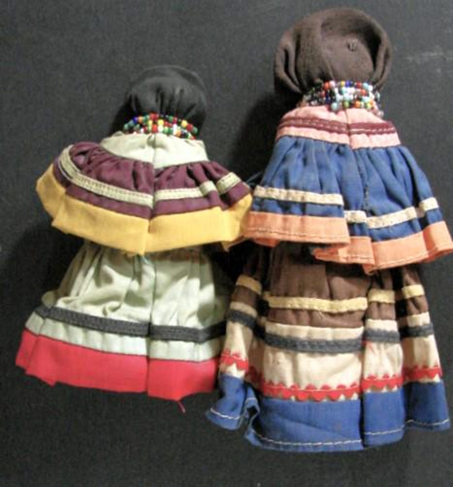 4 Handmade Seminole Dolls, Small Sizes, Nice Color and Details, Mid ...