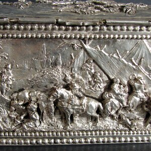 High Repousse Silver Box, Continental, 19th Century, Fabulous Detail, 5 ...