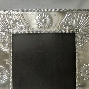 17" Silver Spanish Colonial Style Frame, Dark Wood Back, Spanish ...