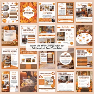 September Real Estate Instagram Posts, Fall Realtor Social Media ...