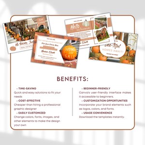 Fall Real Estate Postcards Templates, 25 Realtor Postcards Bundle, Fall ...