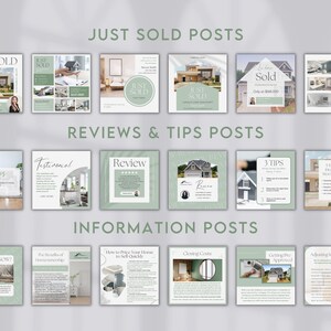 Real Estate Social Media Posts Templates,realtor Instagram Posts ...