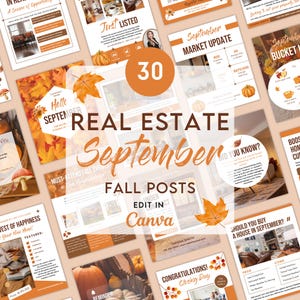 September Real Estate Instagram Posts, Fall Realtor Social Media ...
