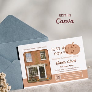 Fall Real Estate Postcards Templates, 25 Realtor Postcards Bundle, Fall ...