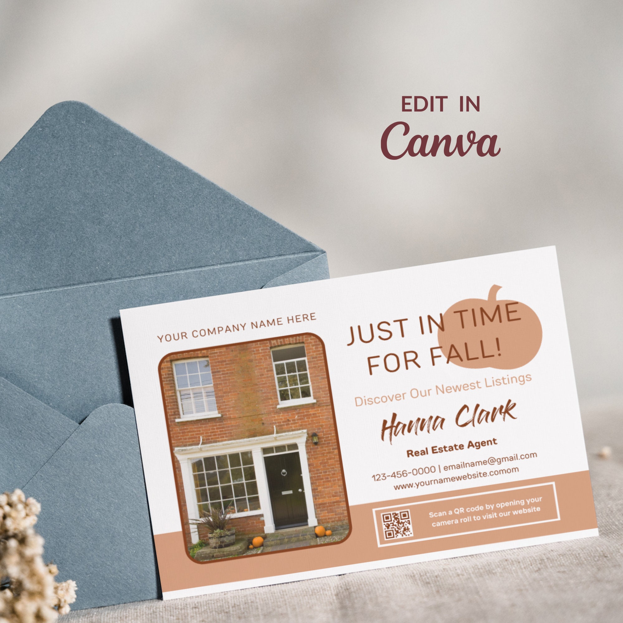 Fall Real Estate Postcards Templates, 25 Realtor Postcards Bundle, Fall ...
