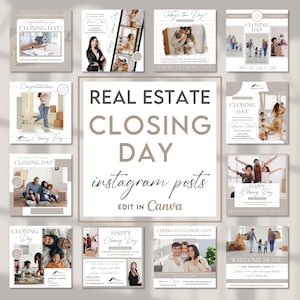 Closing Day Instagram Posts, Real Estate Closing Day Template,social ...