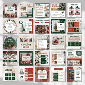 December Realtor Social Media Post Templates, Winter Real Estate ...