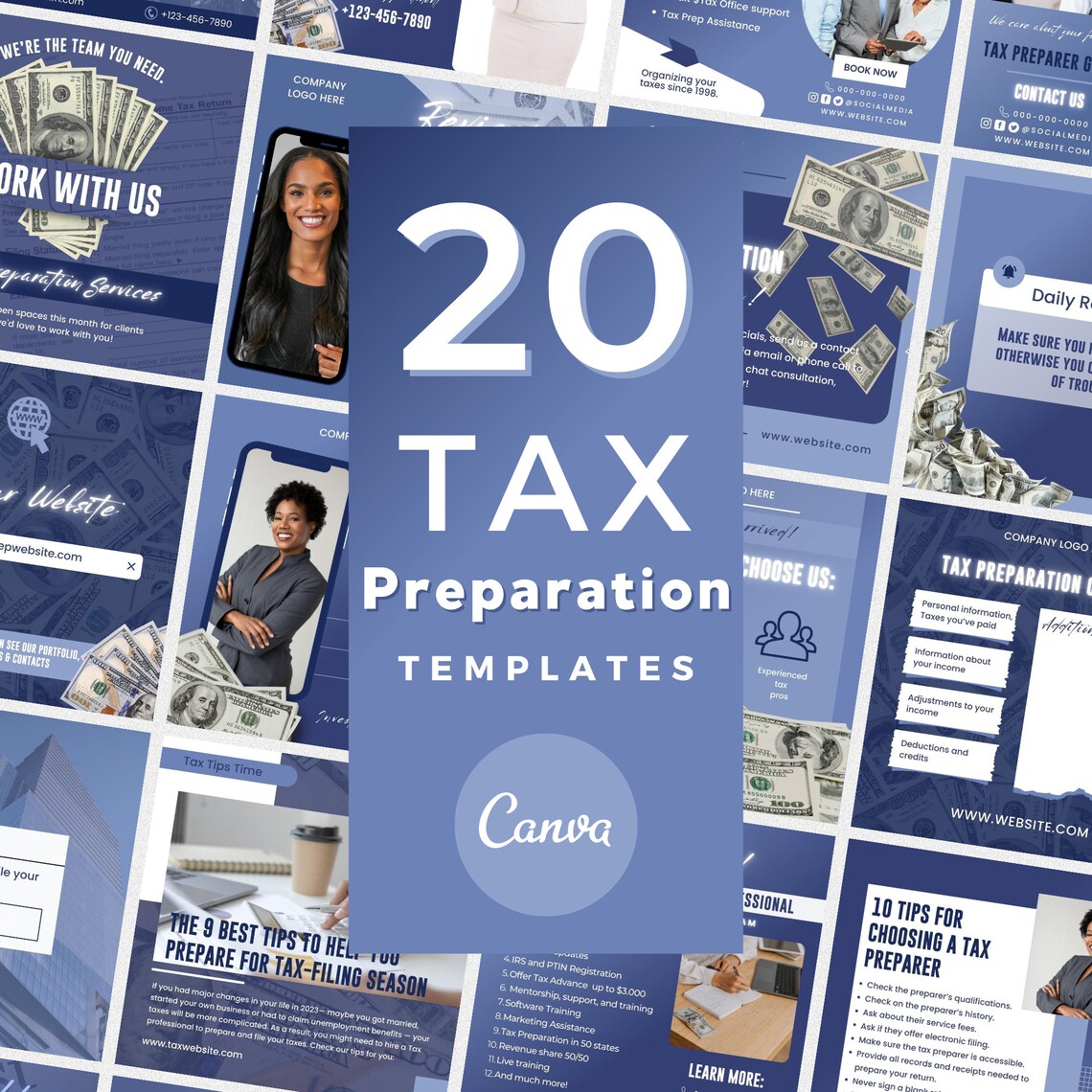 Tax Preparation Flyers Bundle, Tax Preparer Instagram Posts, Tax ...