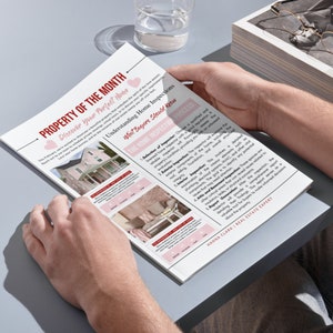 February Real Estate Newsletter, Realtor Marketing Newsletter ...