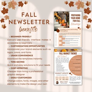 Real Estate Fall Newsletter, Realtor Fall Marketing Newsletter ...