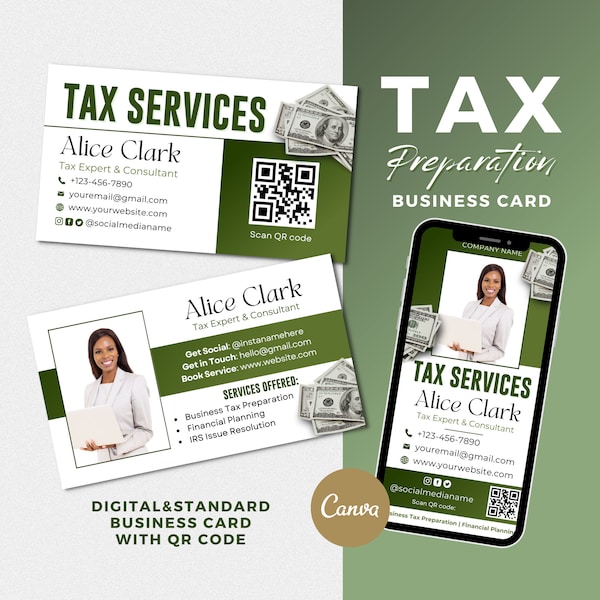 Tax Preparer Business Cards - Etsy