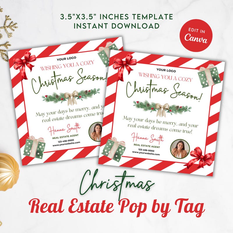 Christmas Pop Bys for Realtors - Etsy