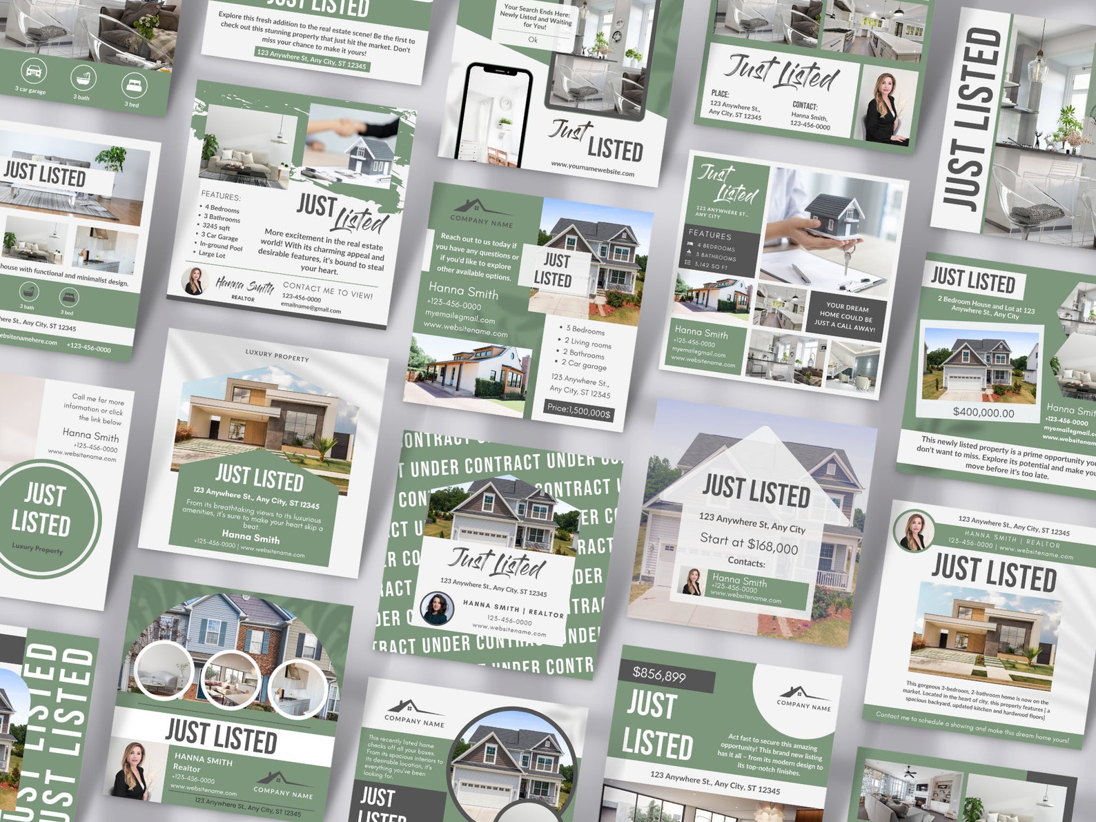 Just Listed Real Estate Posts, Realtor Instagram Just Listed Templates ...