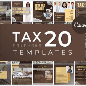 Tax Prep Social Media Flyers, Tax Instagram Posts, Tax Season Social ...