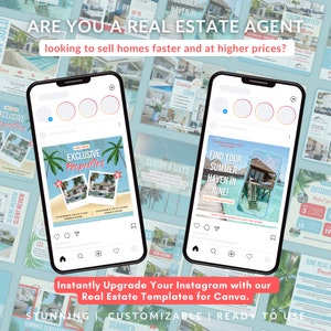 June Realtor Instagram Posts, Summer Real Estate Social Media Template ...