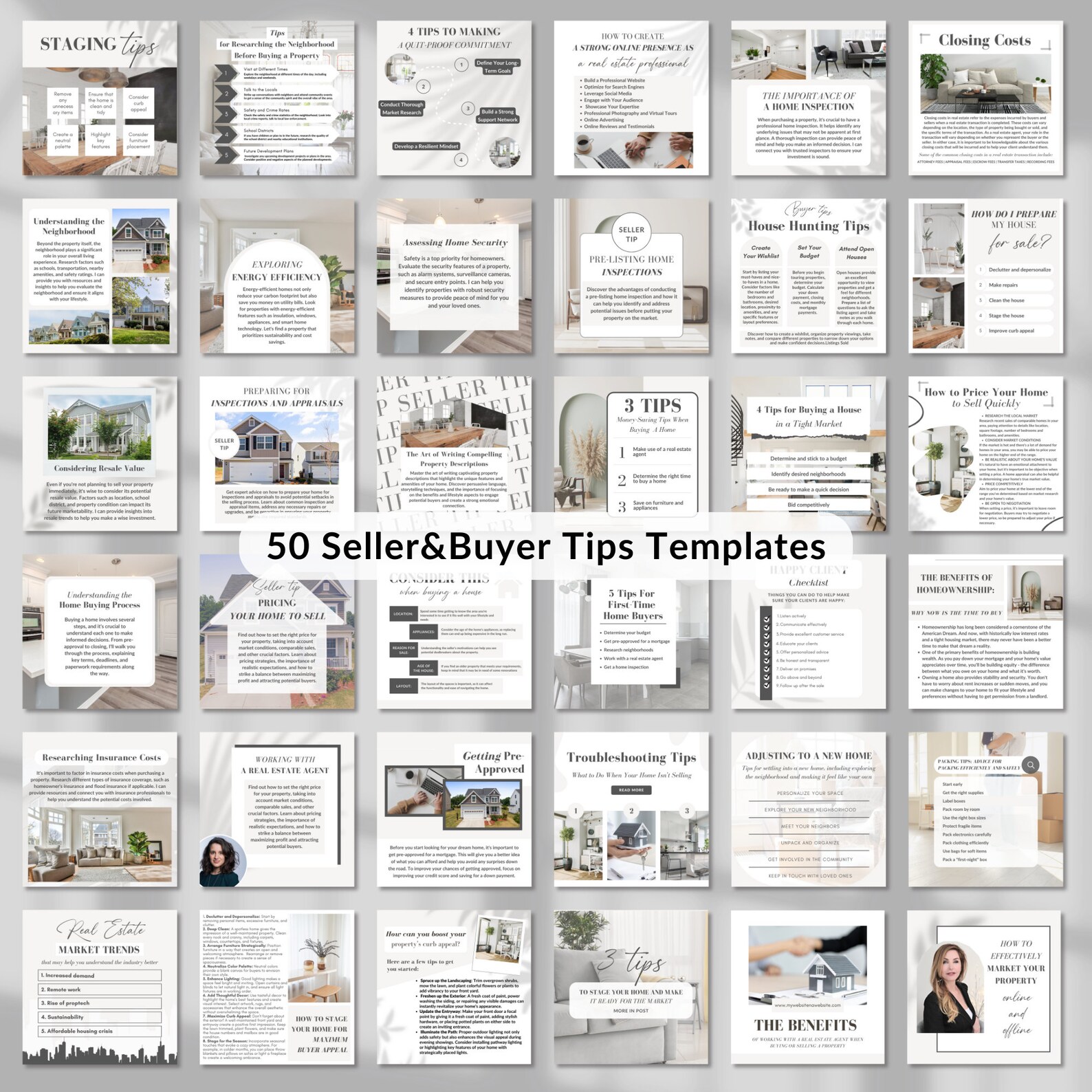 50 Real Estate Buyer and Seller Tips Instagram Posts, Realtor Tips ...