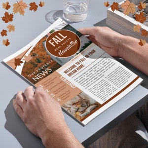 Real Estate Fall Newsletter, Realtor Fall Marketing Newsletter ...