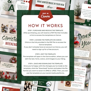December Realtor Social Media Post Templates, Winter Real Estate ...