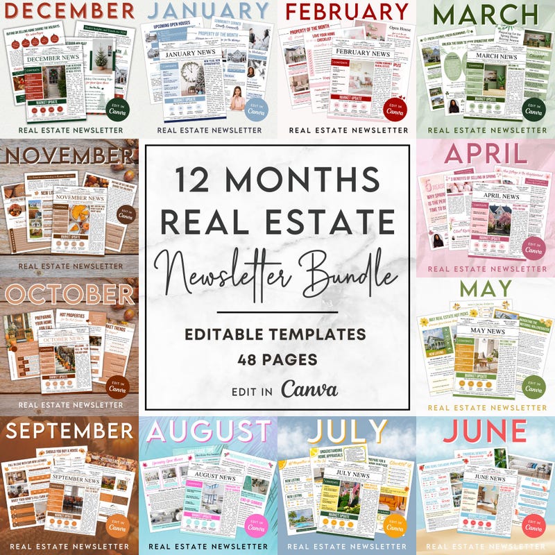 Newsletter Template - Etsy
