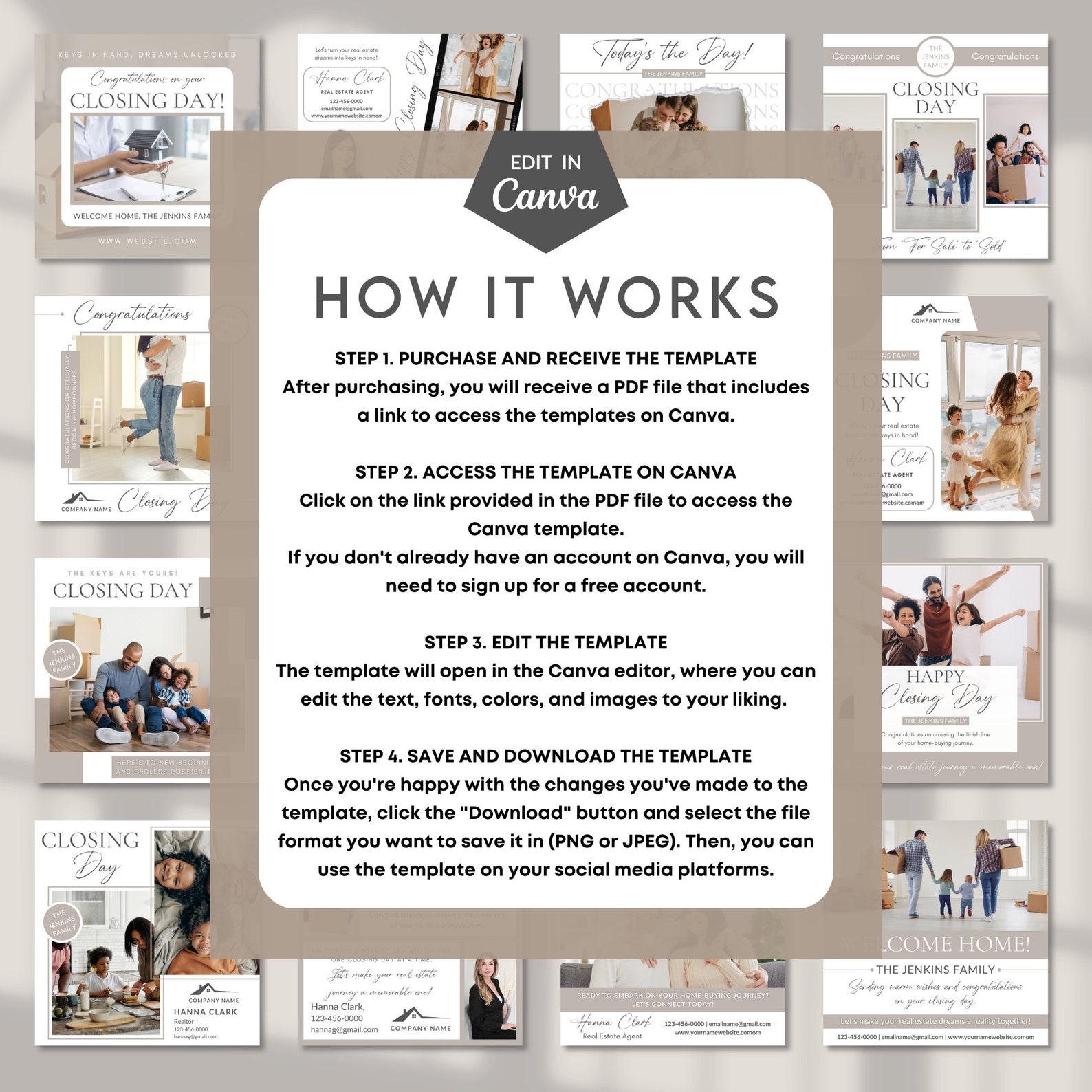 Closing Day Instagram Posts, Real Estate Closing Day Template,social ...
