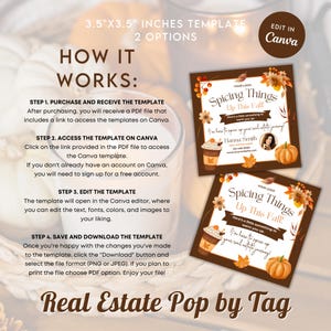 Real Estate Fall Pop by Tag, Realtor Fall Pop by Tag Template, Thank ...