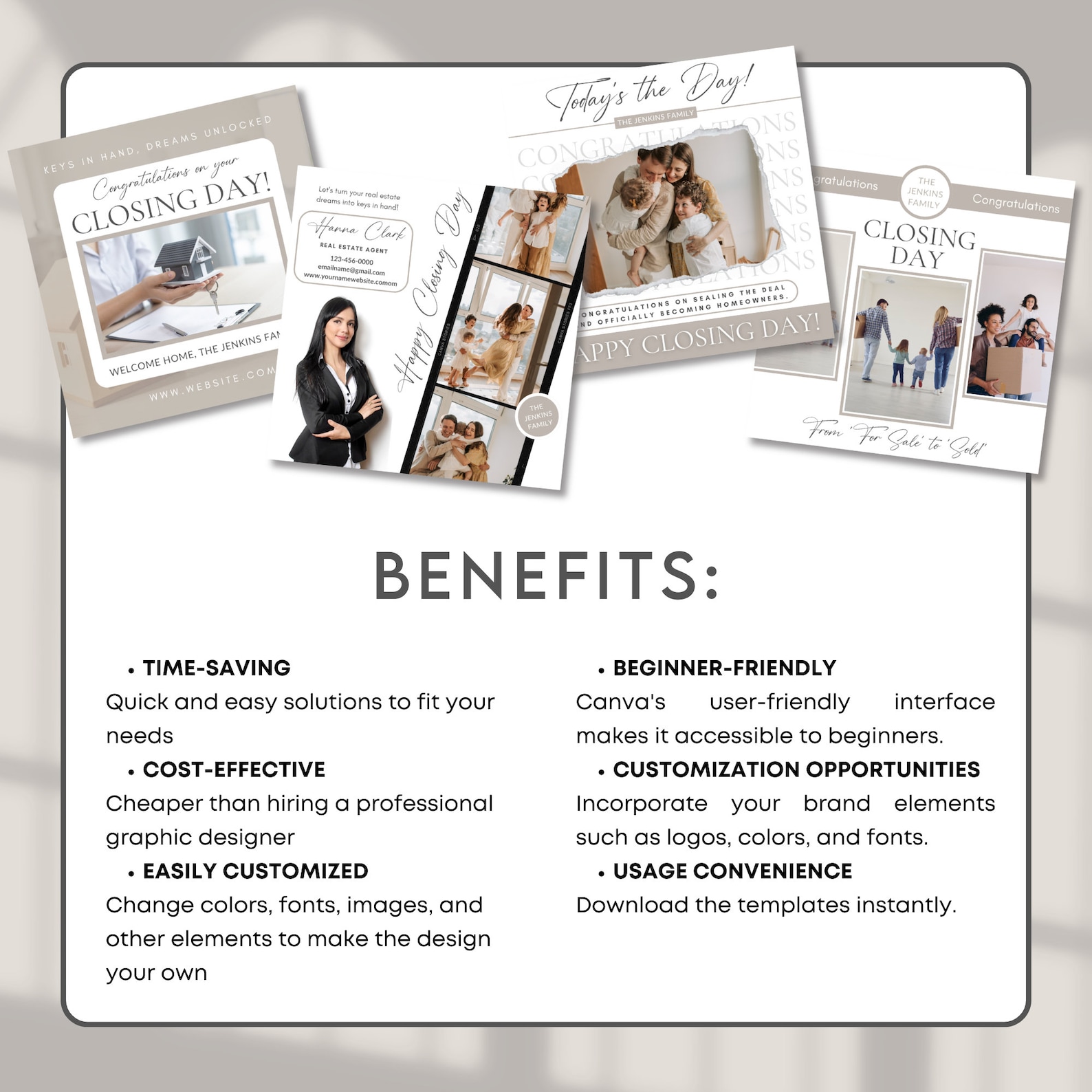 Closing Day Instagram Posts, Real Estate Closing Day Template,social ...