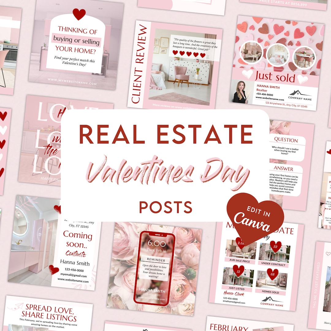 Valentine's Day Realtor Social Media Posts,valentines Day Real Estate ...