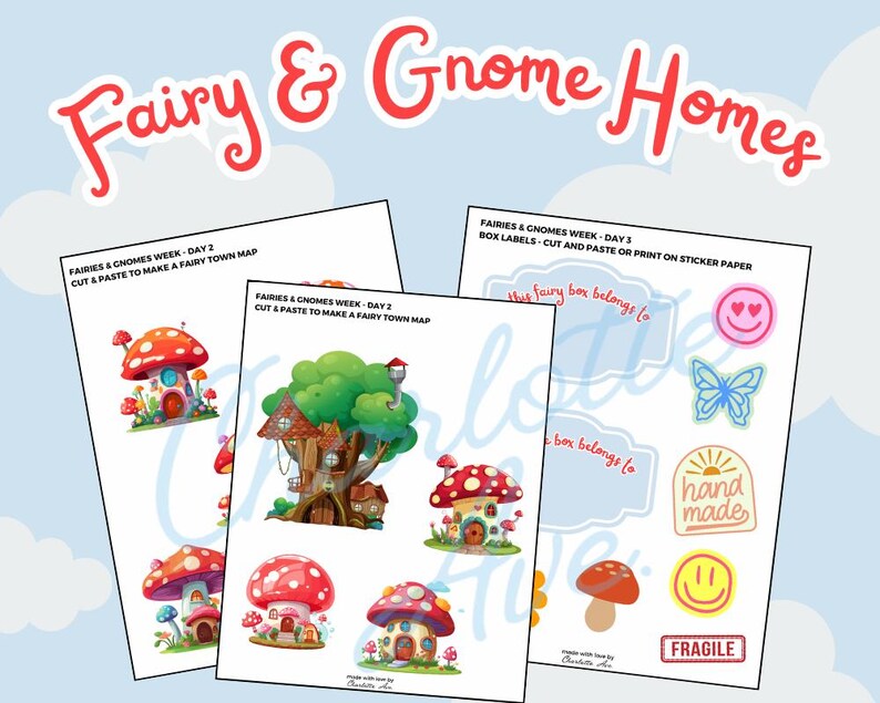 Fairies & Gnomes Activity Kit – Hospitality Curriculum (26 Printable ...
