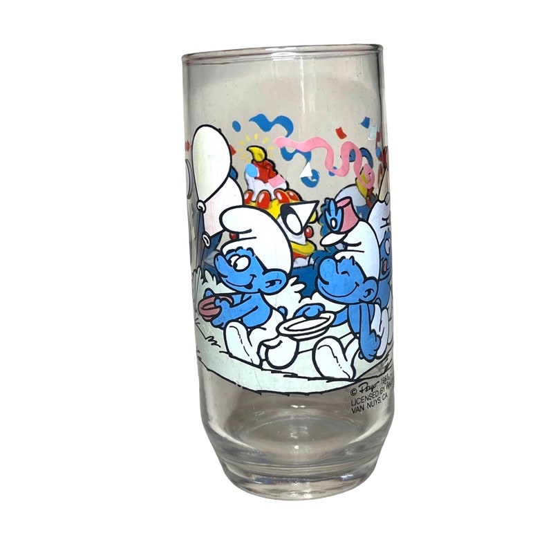 Smurf Drinking Glass - Etsy