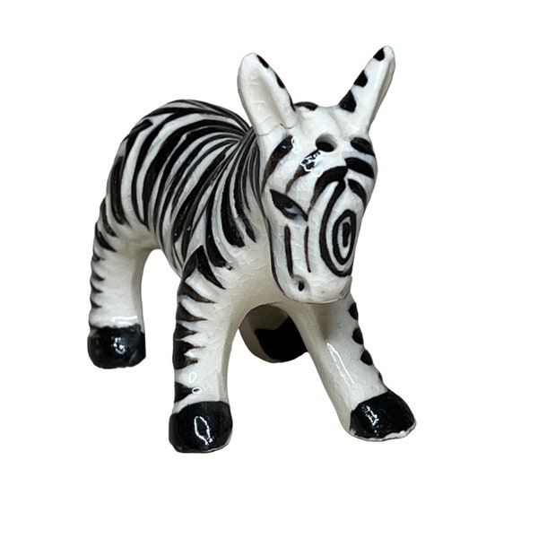Ceramic Zebra Figurine - Etsy