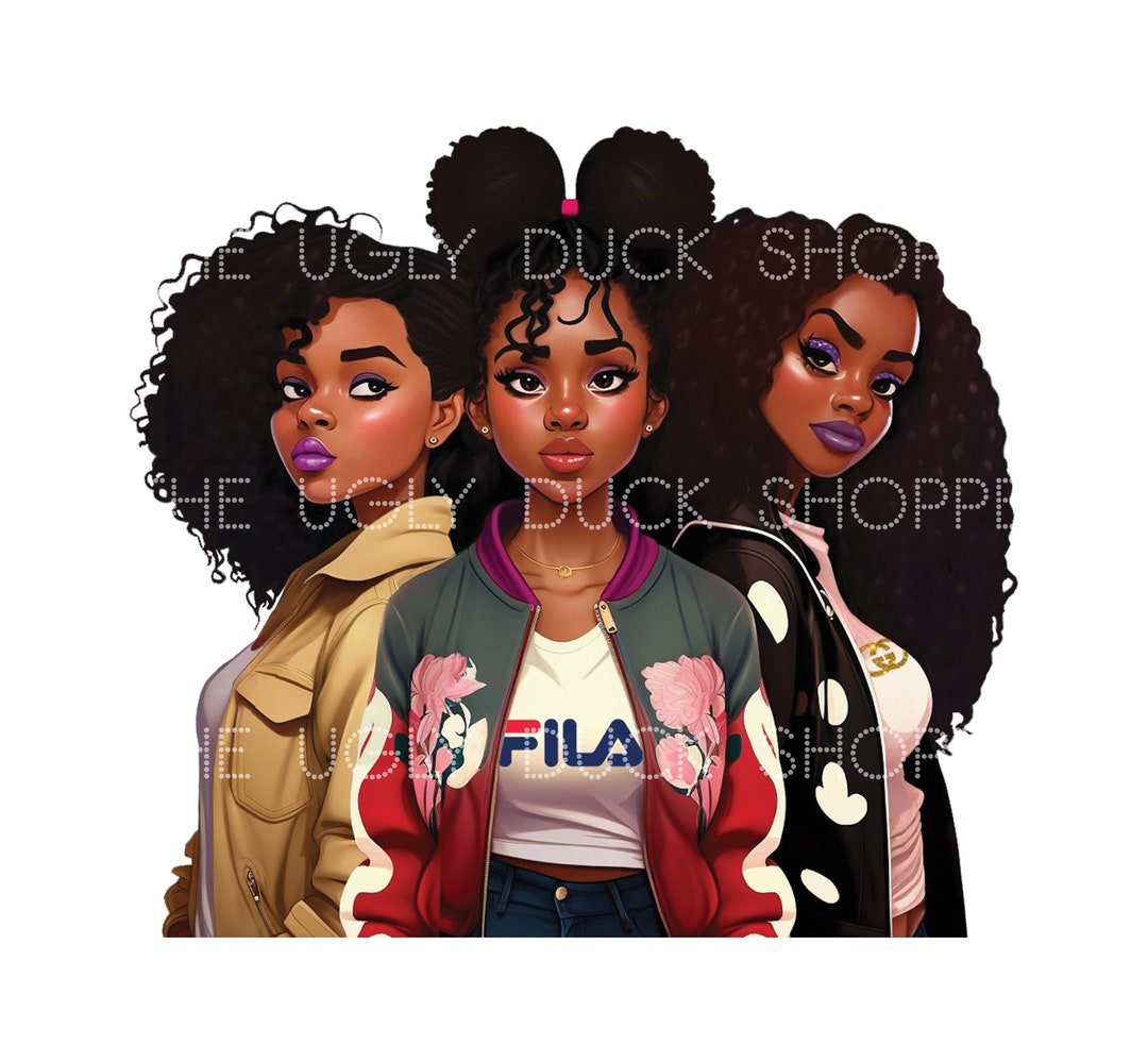 Black Women Sublimation, Artwork for Women of Color, Beautiful Queens ...