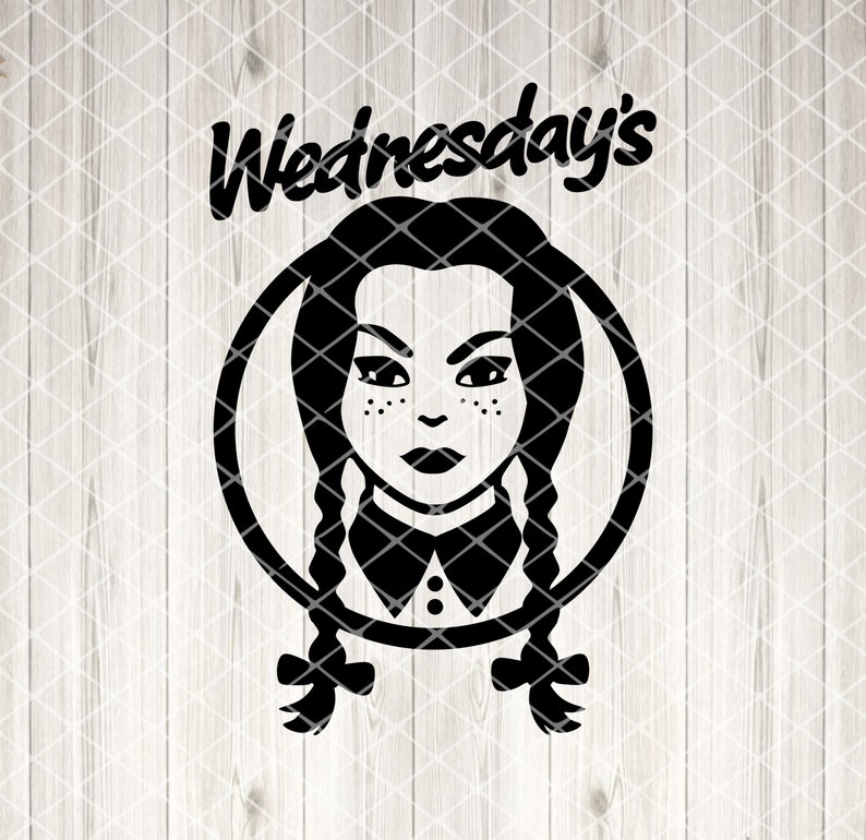 Wednesday Addams SVG & PNG for Sublimation Addams Family SVG - Etsy