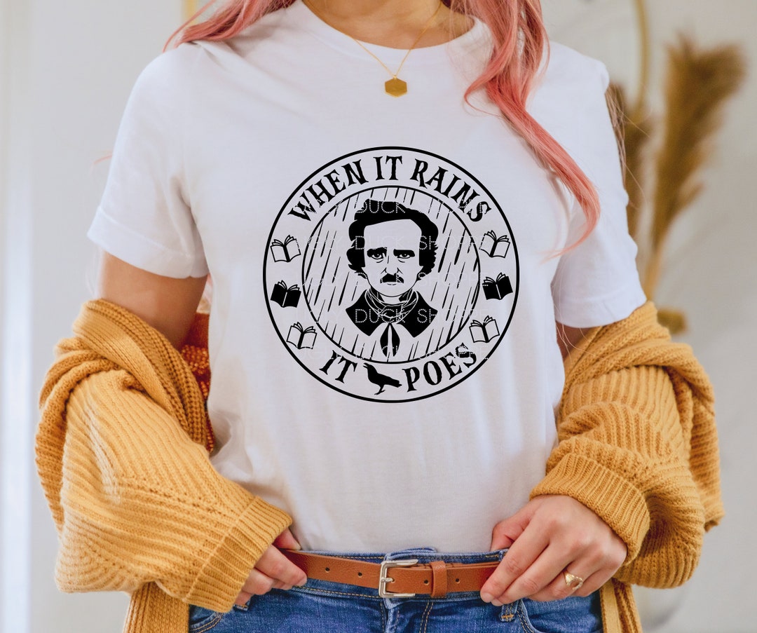 Edgar Allan Poe SVG: the Raven, Halloween Clipart (digital Download) - Etsy