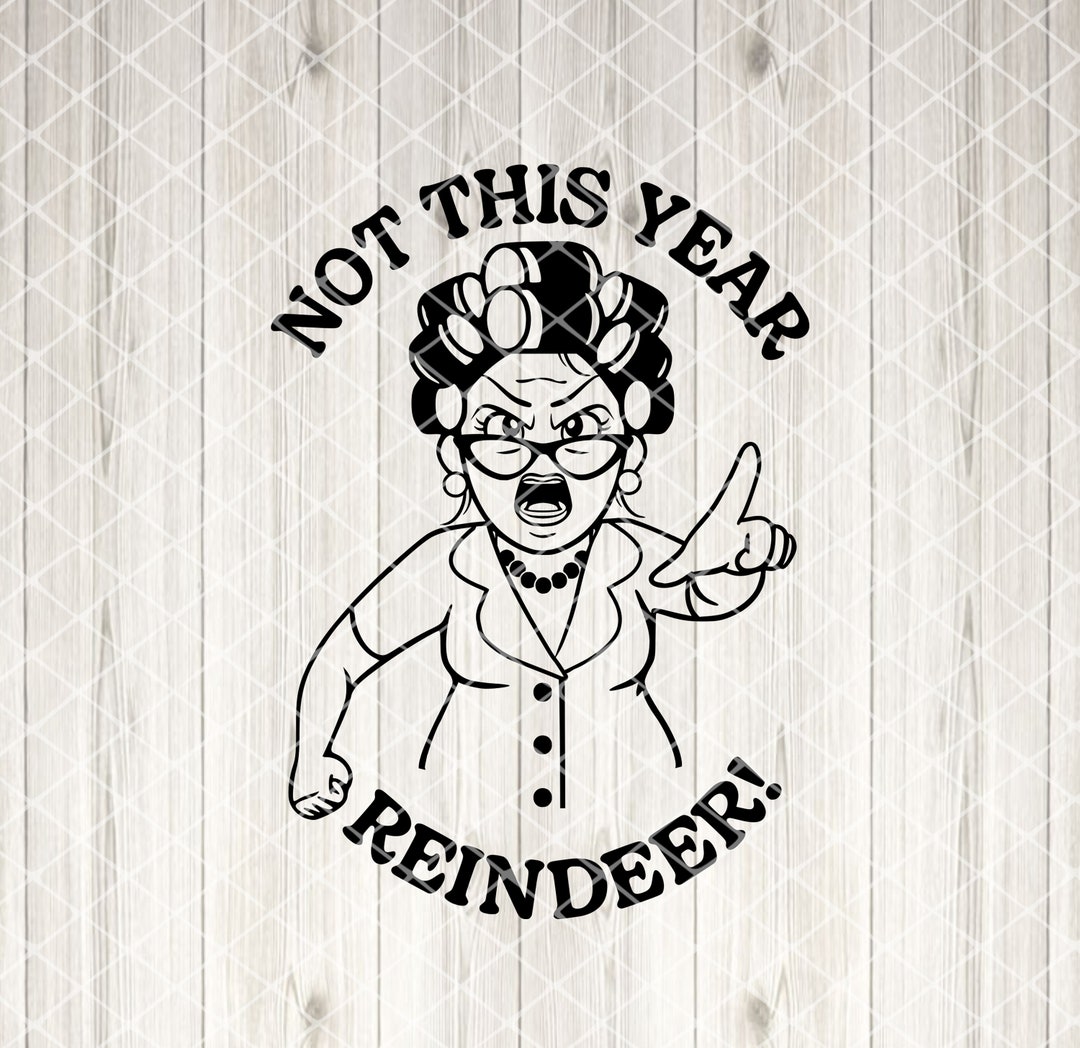 Grandma Got Run Over by a Reindeer SVG Funny Christmas SVG & - Etsy