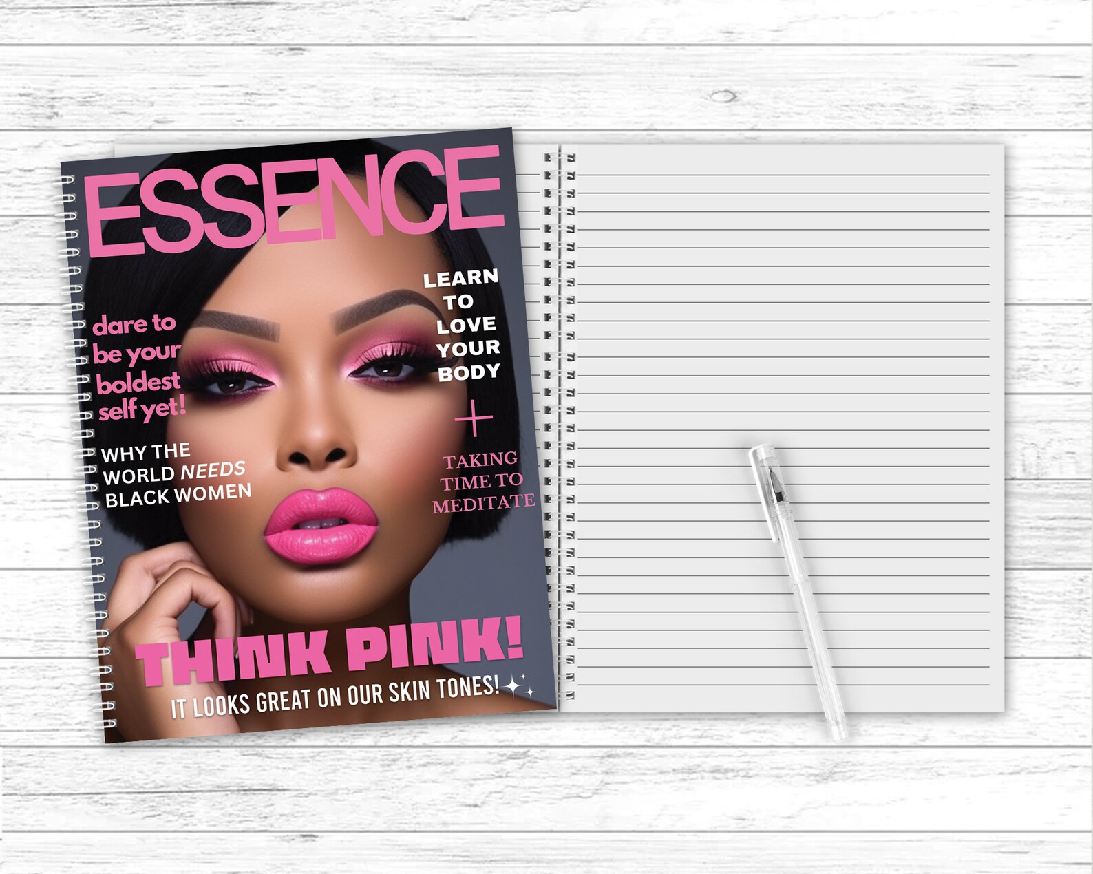 Essence Planner Cover: Women of Color Journal, Notebook NON-EDITABLE ...