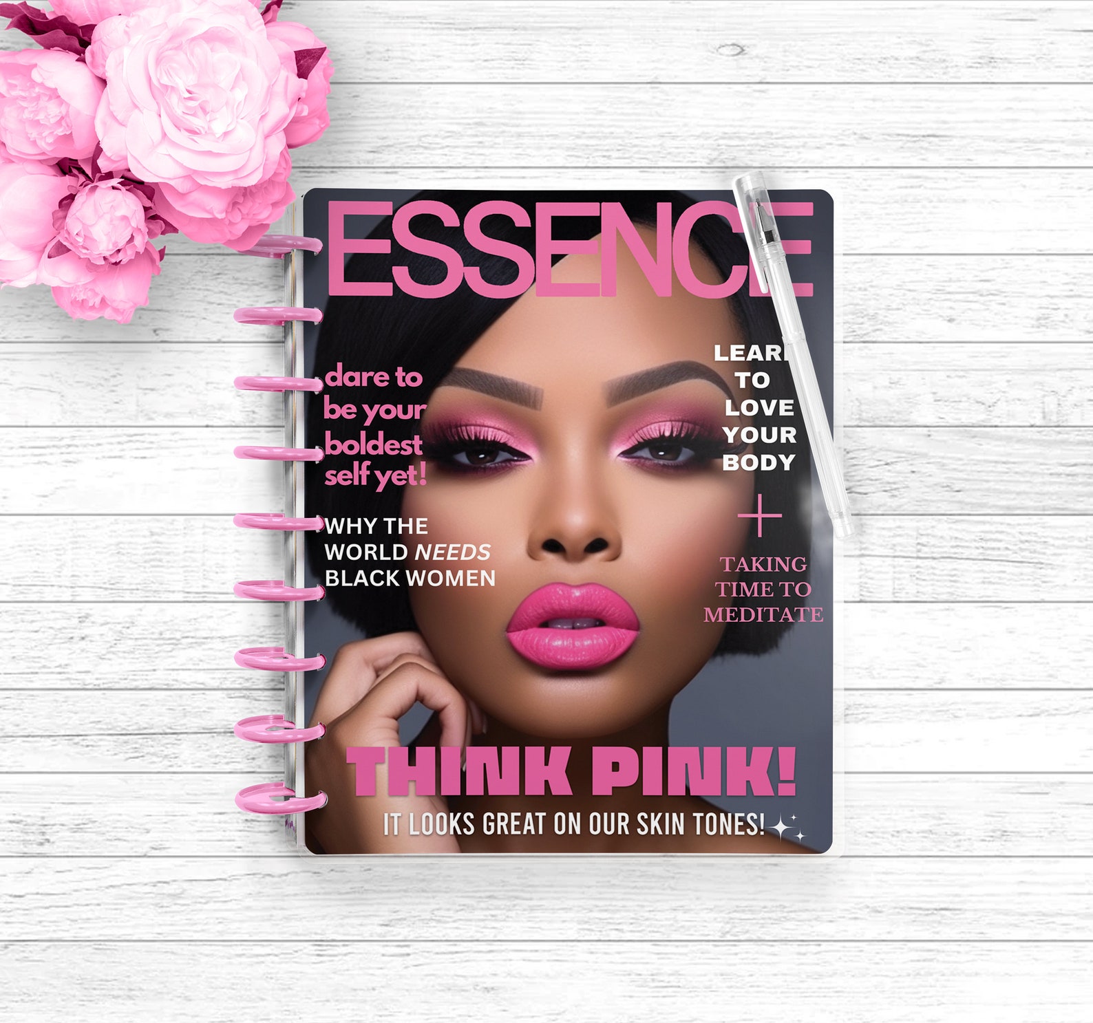 Essence Planner Cover: Women of Color Journal, Notebook NON-EDITABLE ...