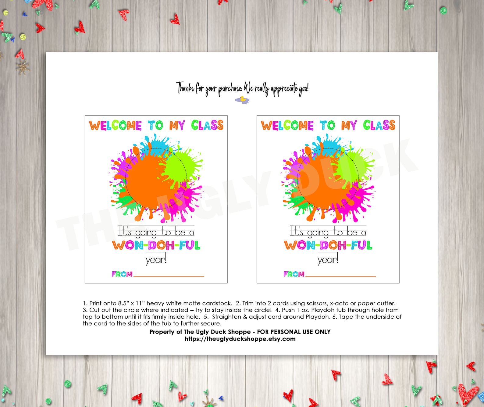 Back to School Playdoh Gift Tag Printable (PDF) - Etsy