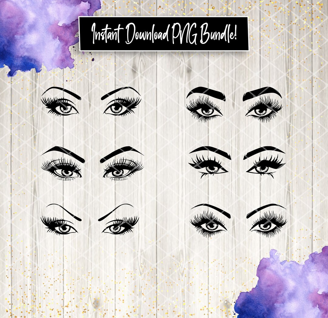 Sexy Eyes Clipart Sexy Eyebrows Png Bundle Etsy