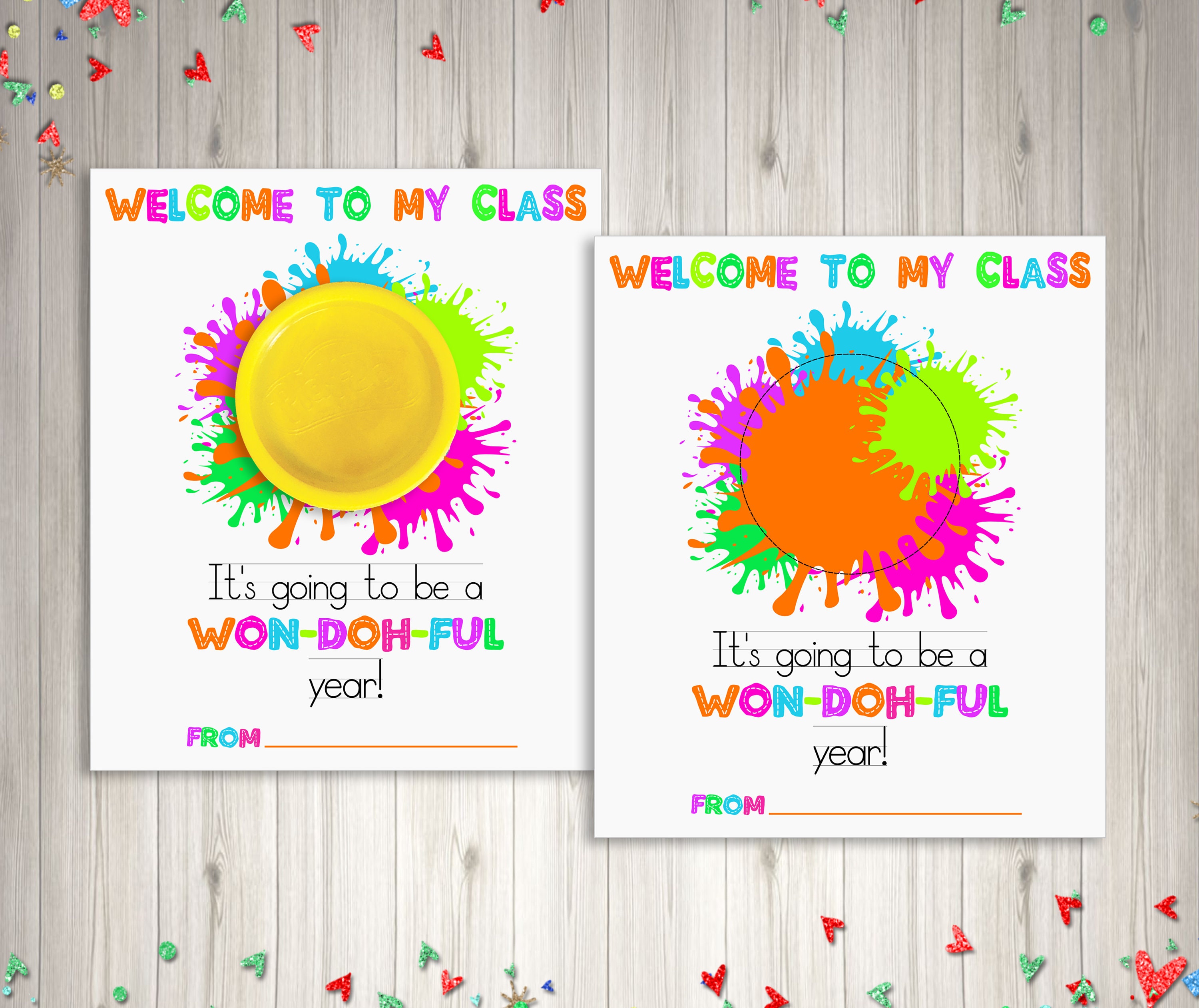 Back to School Playdoh Gift Tag Printable (PDF) - Etsy
