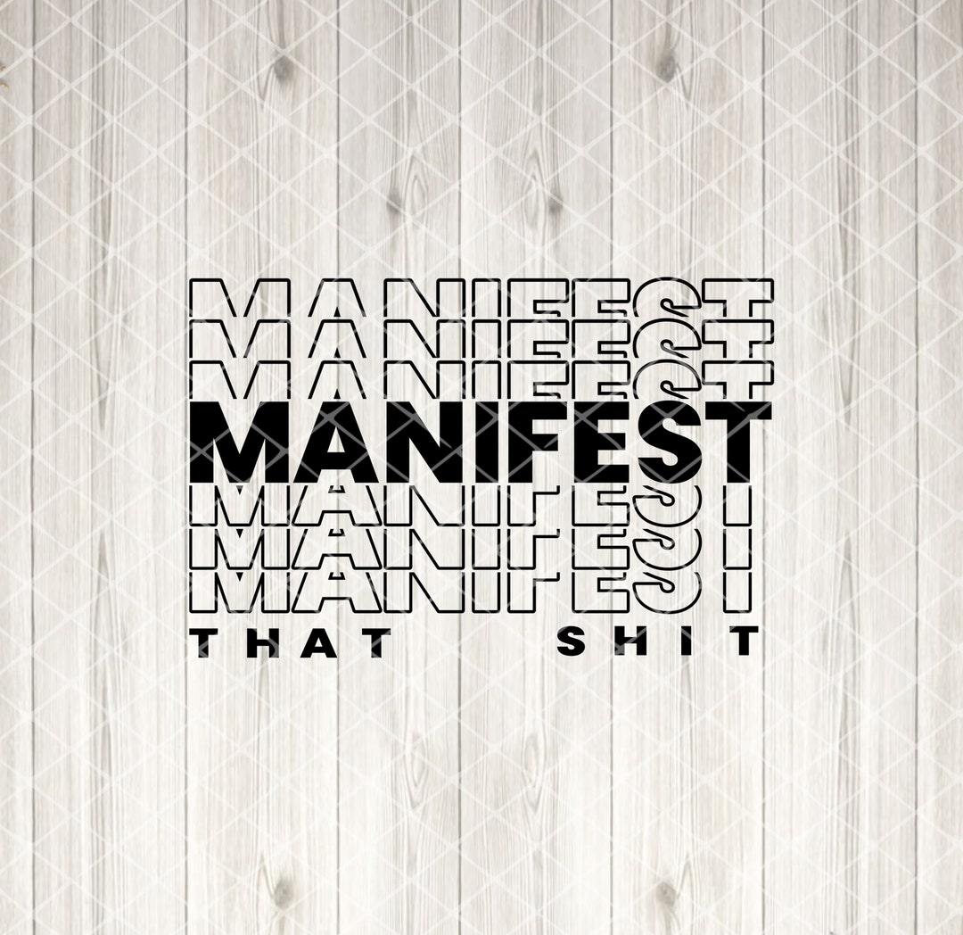 Manifest SVG, Meditation SVG, Yoga SVG, Abundance Svg, Thoughts Are ...